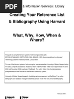 UWTSD Harvard Referencing Guide | PDF | Citation | Digital Object ...