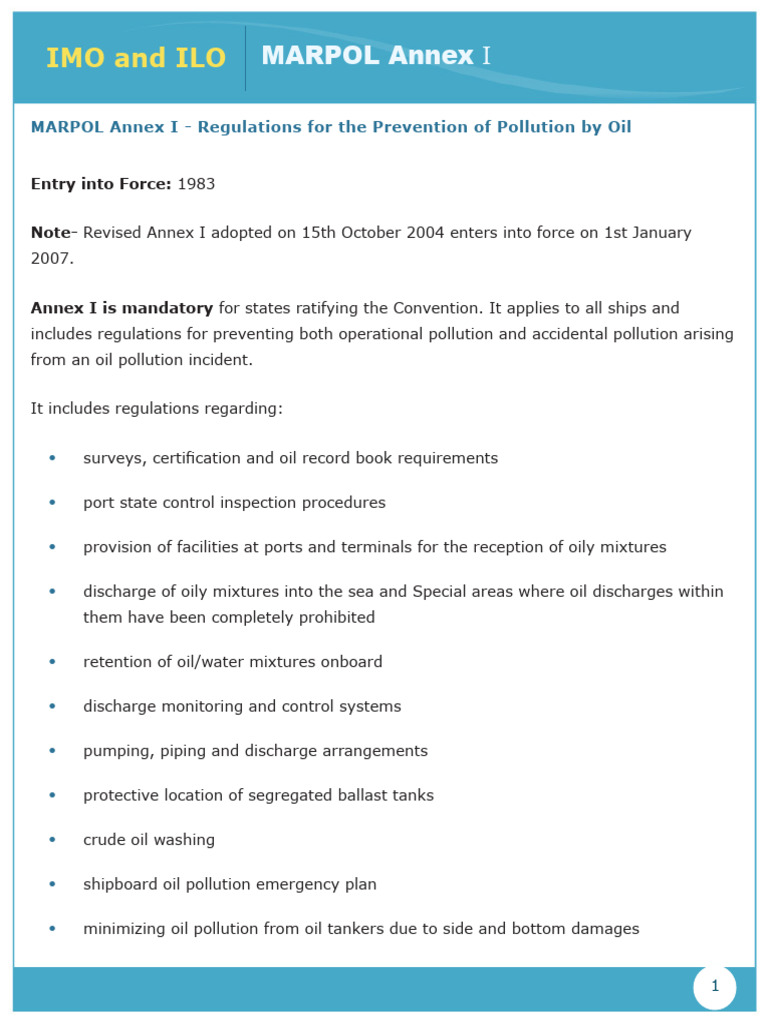 Im Marpol Annex 1 | PDF