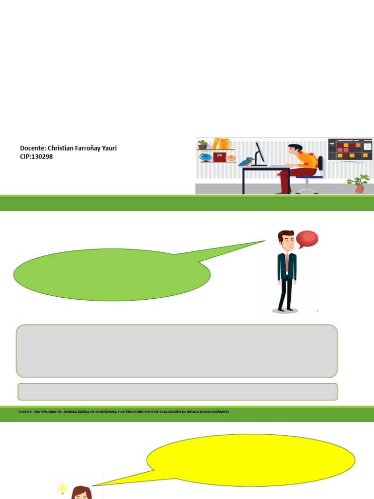 Ergonomía y Factores de Riesgo Disergonomico | PDF | Factores humanos y ergonomía | Enfermedades ...