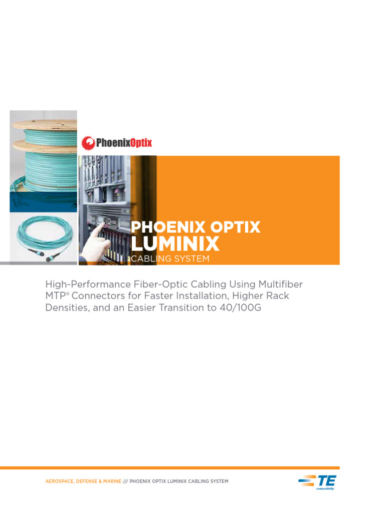 1-773851-2 Luminix | PDF | Optical Fiber | Optics
