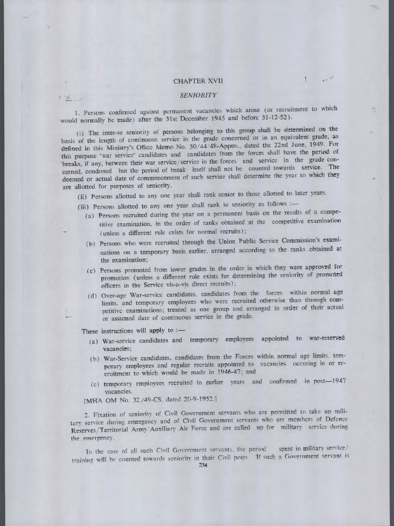 SSCOs Seniority in State and UPSC Services | PDF | Government