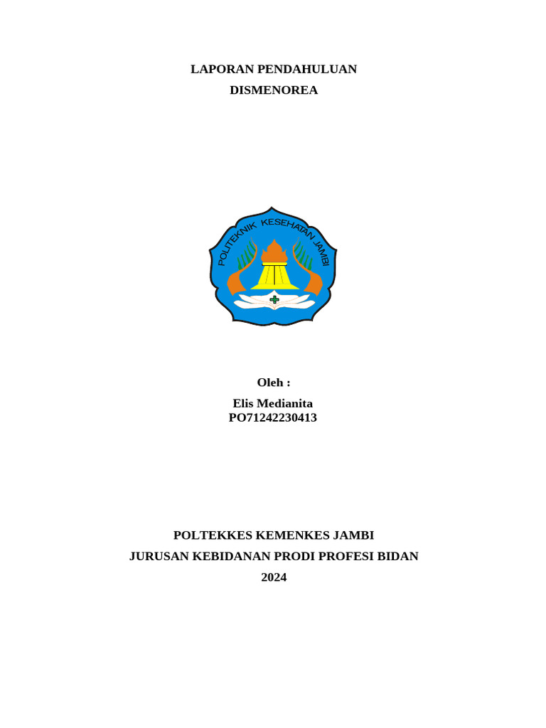 Dismenore: Masalah Nyeri Haid Remaja | PDF