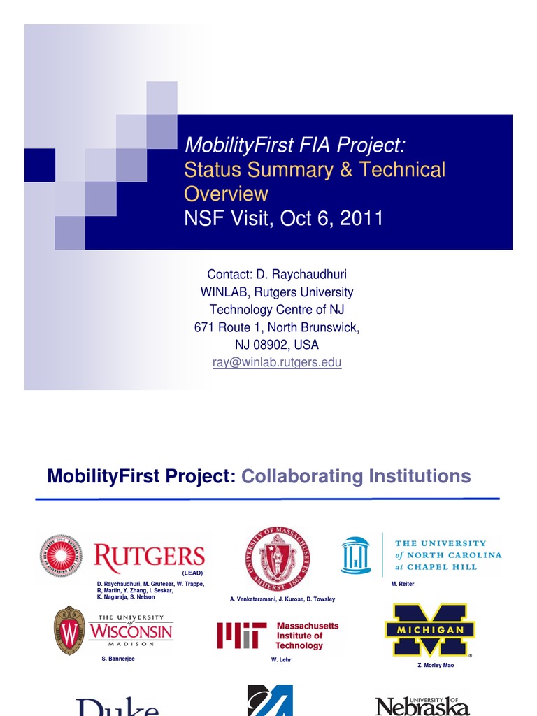 Mobility First | PDF | Routing | Communications Protocols