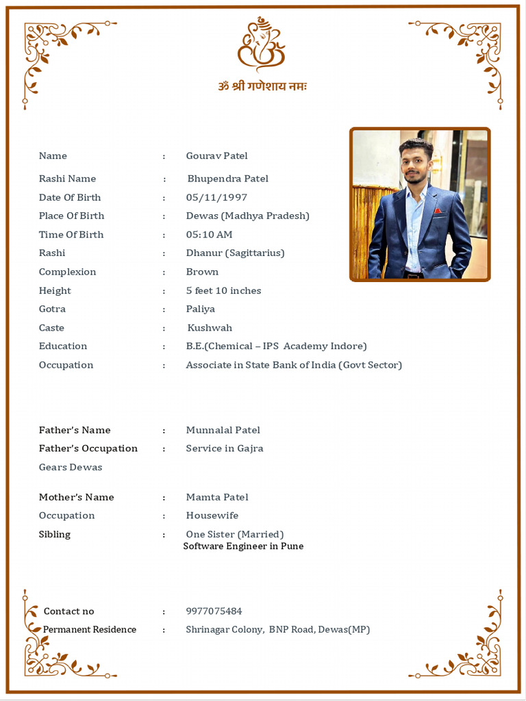 Biodata (1) | PDF