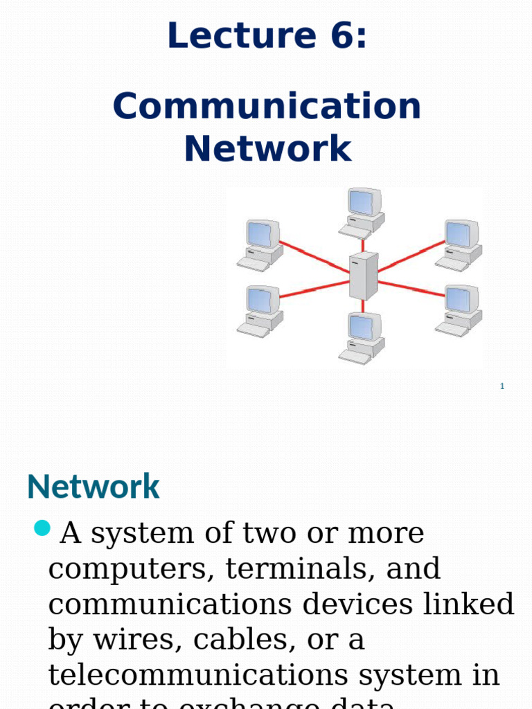 Lecture 6 - Communication Network | PDF | Computer Network | Network Topology