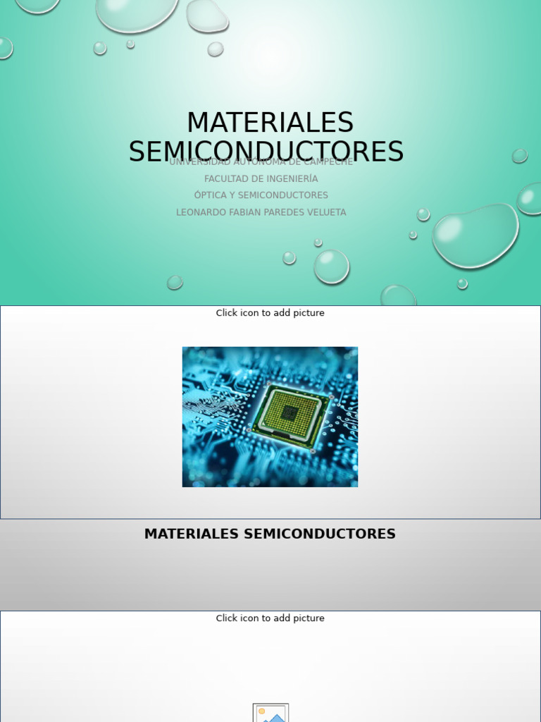 Materiales Semiconductores PPTX | PDF | Semiconductores | Diodo