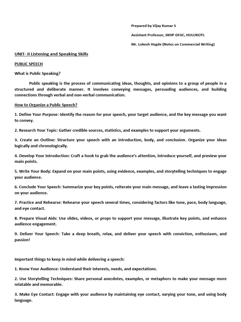 Aecc Iii B A B Com Bsc Unit 1 2 Notes Pdf Body Language Learning