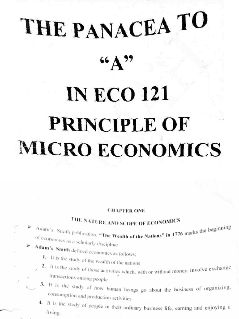 Eco 121 Summary | PDF