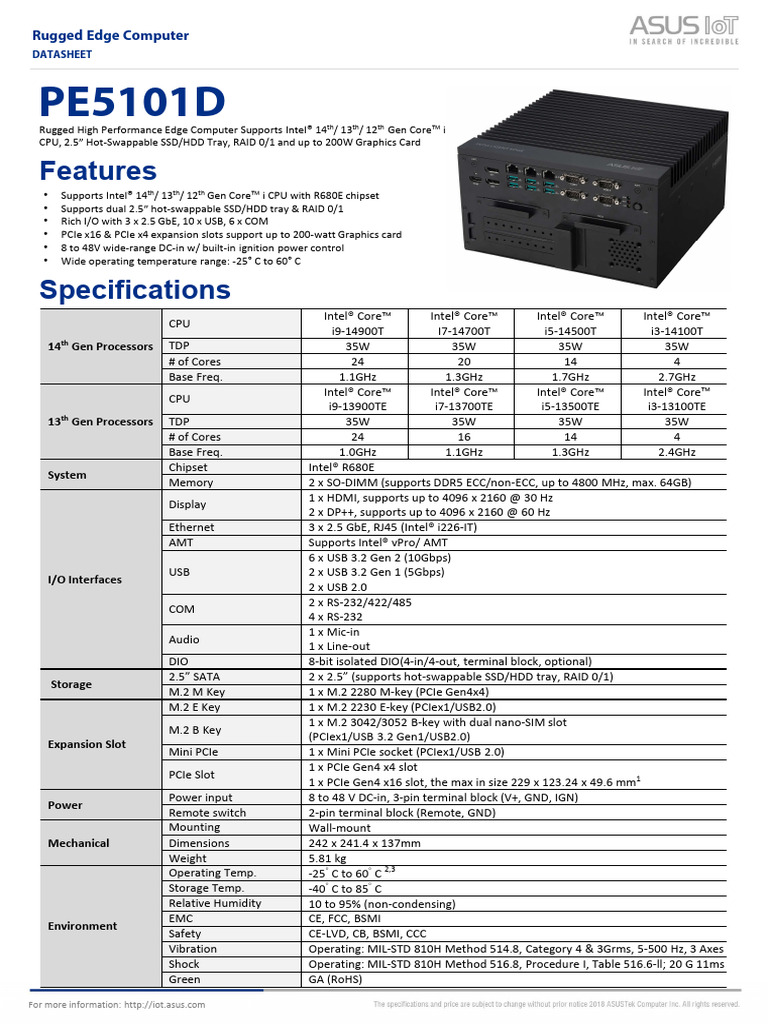 PE5101D Datasheet | PDF | Usb | Solid State Drive