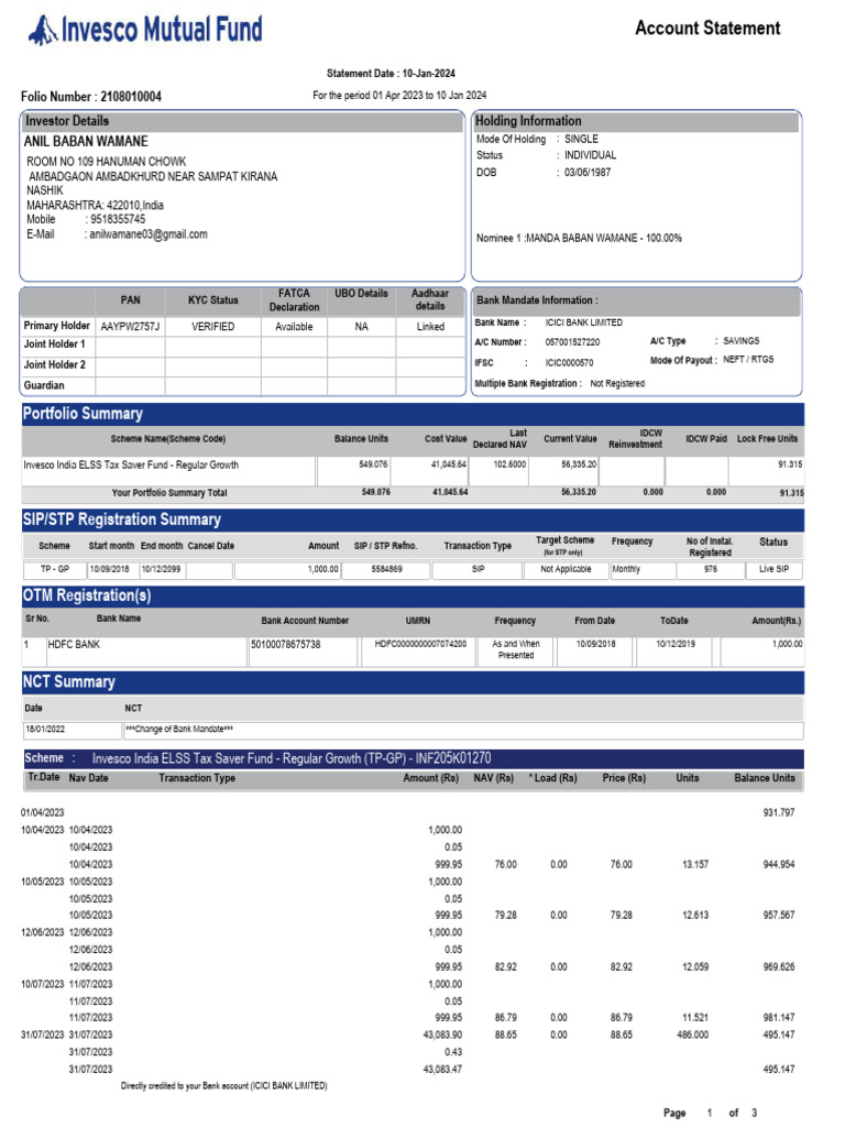 Invesco | PDF | Banks | Financial Services