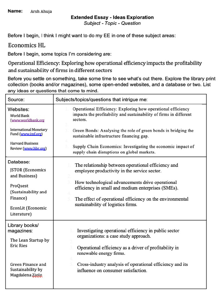 EE Exploration | PDF