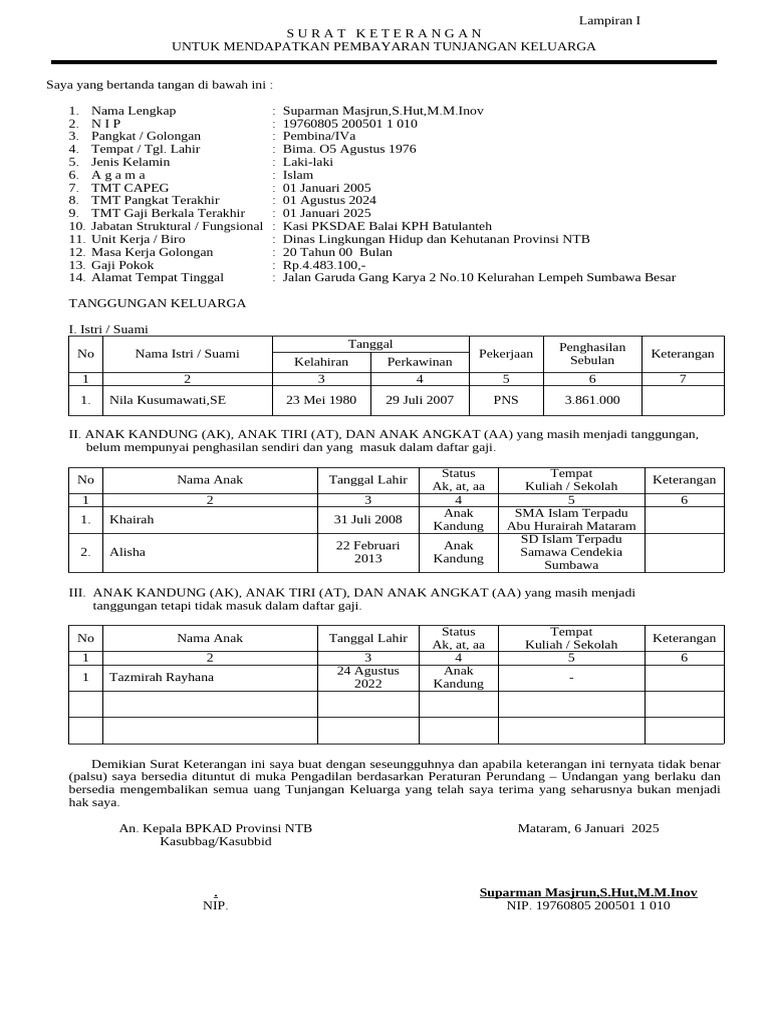 Blangko Model DK | PDF
