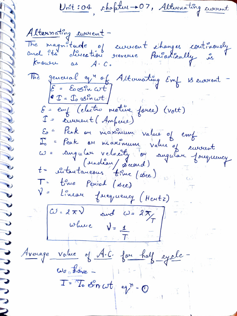 Alternating Current | PDF