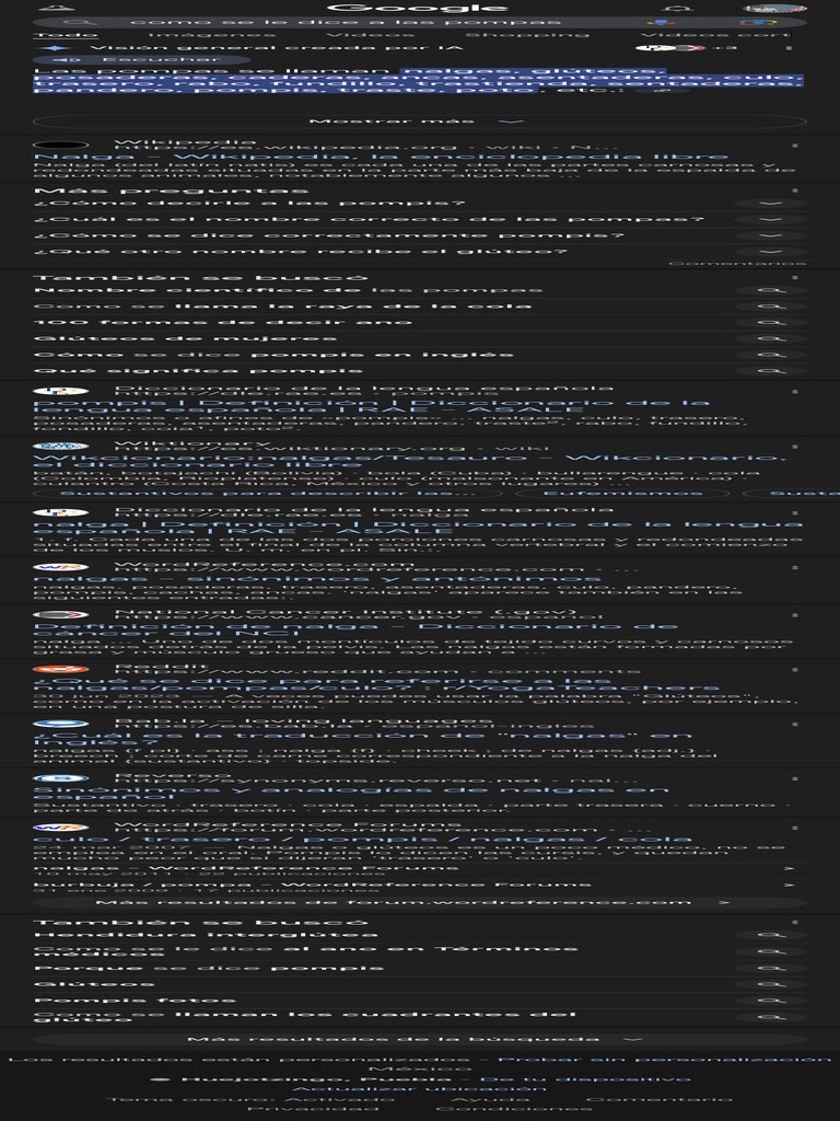Nombres y términos de las nalgas | PDF | Nalgas | Anatomía del miembro ...