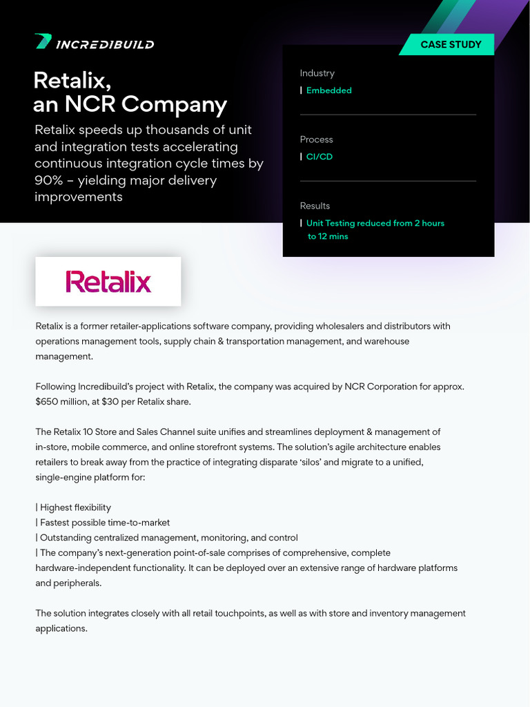 INB_Case-study_Retalix | PDF | Computer Science | Systems Engineering