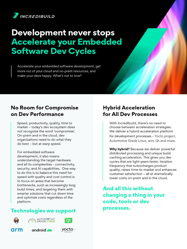 Incredibuild for Embedded | PDF | Cloud Computing | Embedded System Incredibuild for Embedded | PDF | Cloud Computing | Embedded System