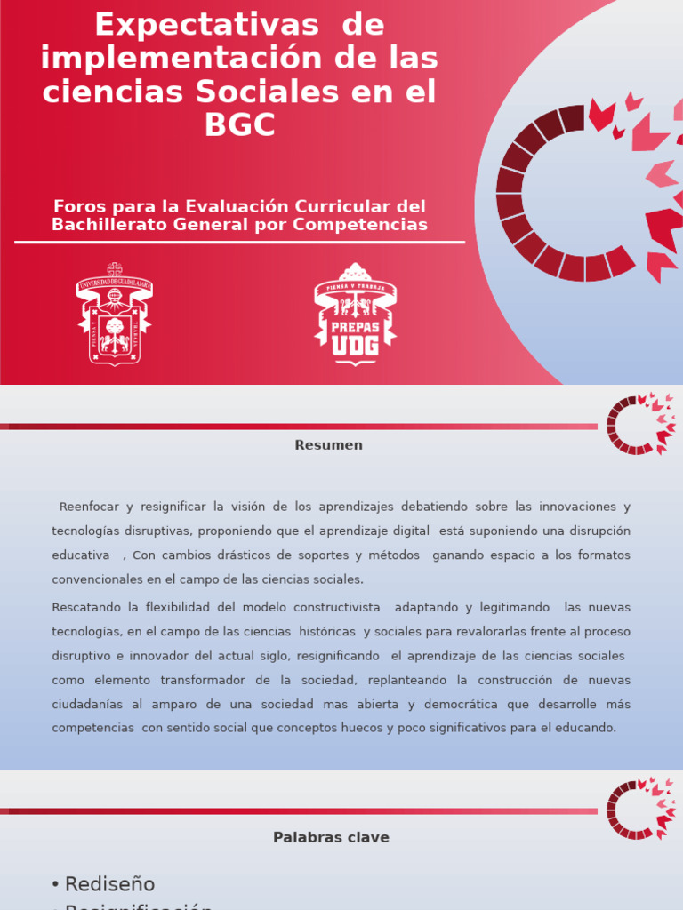 Presentación de Ponencias Foro de Evalaución BGC Oct2022 OAMT | PDF | Enseñando ...