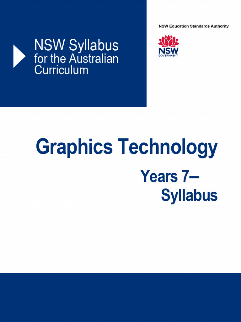 Graphics Technology Years 7 10 Syllabus 2019 | PDF | English As A ...