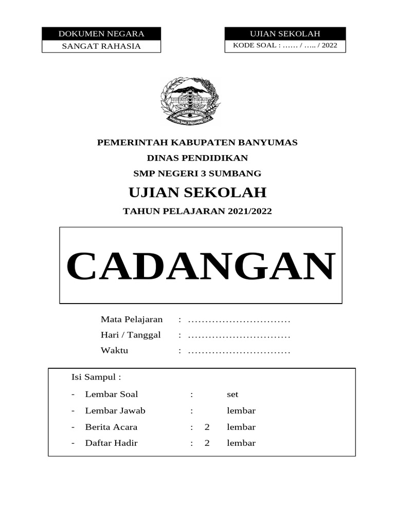 Sampul Soal | PDF