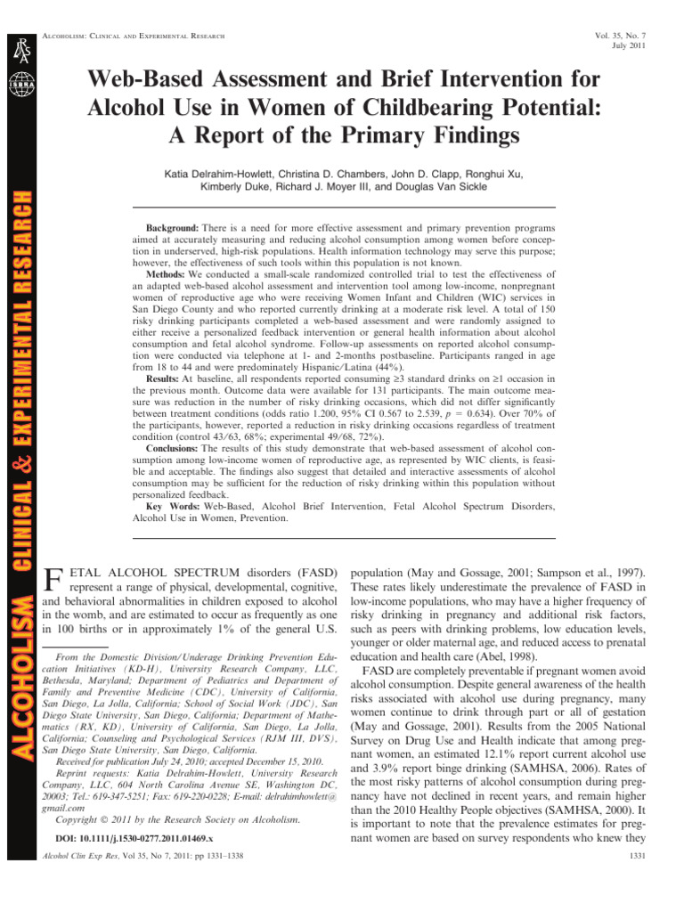 Delrahim‐Howlett et al 2011 | PDF | Pregnancy | Wic
