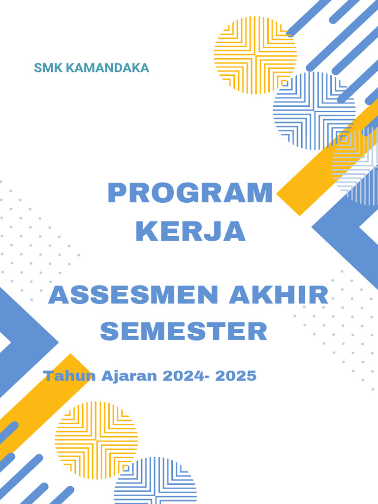 Biru Kuning Geometri Sampul A4 | PDF