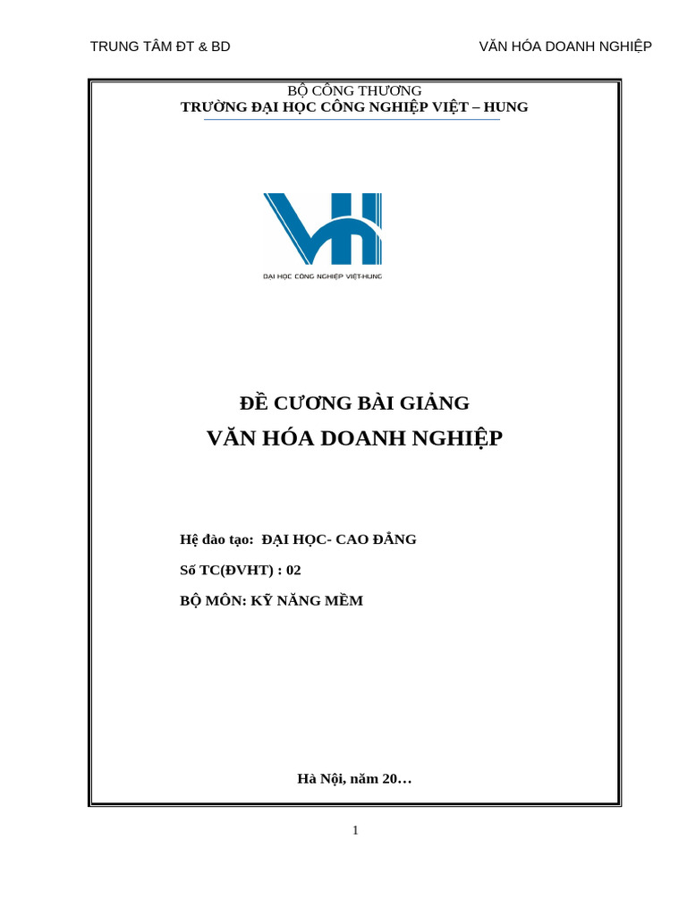ĐCBG VHDN | PDF