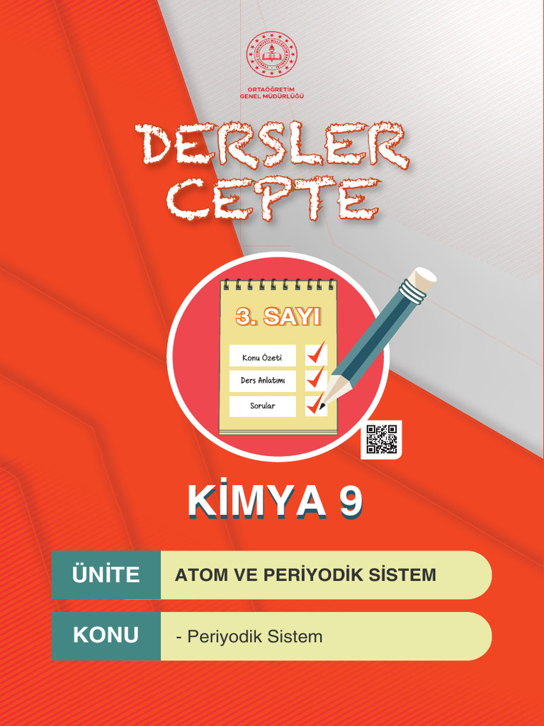 9.sinif Kimya Atom Ve Periyodik Sistem Ders Notu | PDF