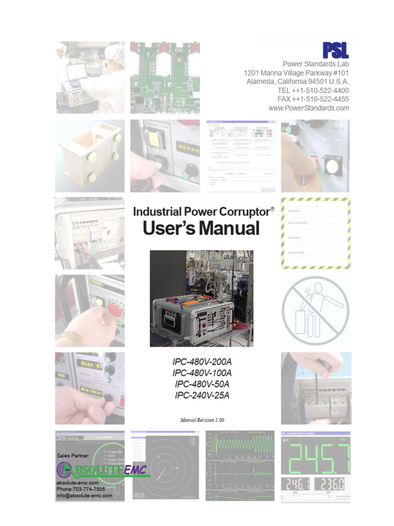 Industrial Power Corruptor User Manual | PDF | Insulator (Electricity ...