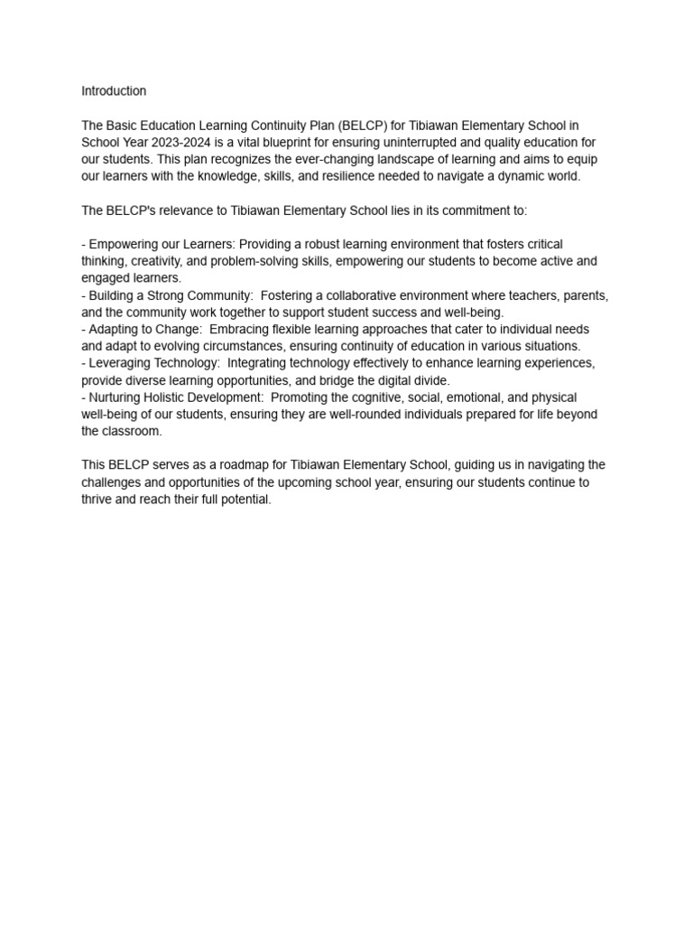 BE LCP INTRO 2023-2024 -1 | PDF