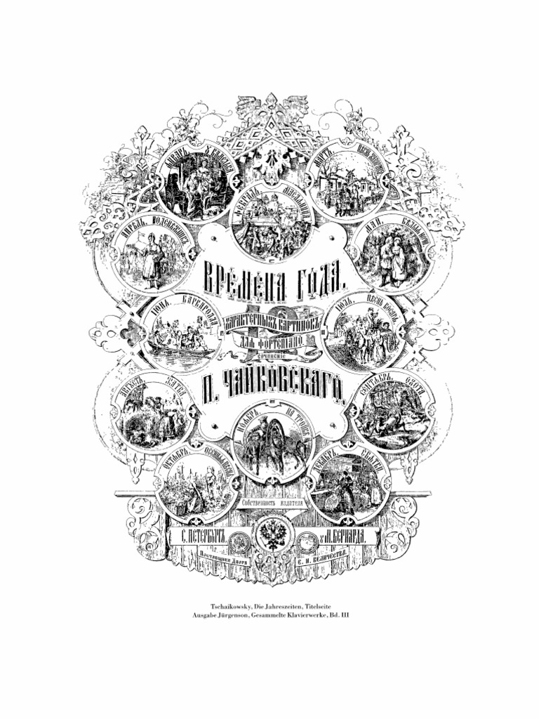 Tchaikovsky Op.37a Seasons HN | PDF