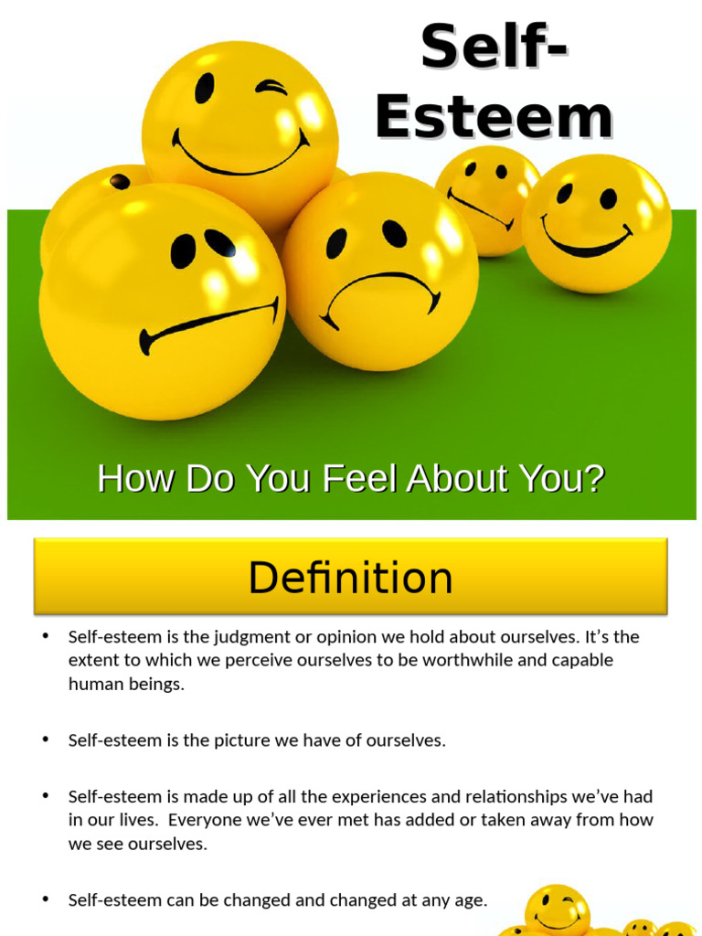 Self-Esteem_ppt1 | PDF | Self Esteem | Feeling