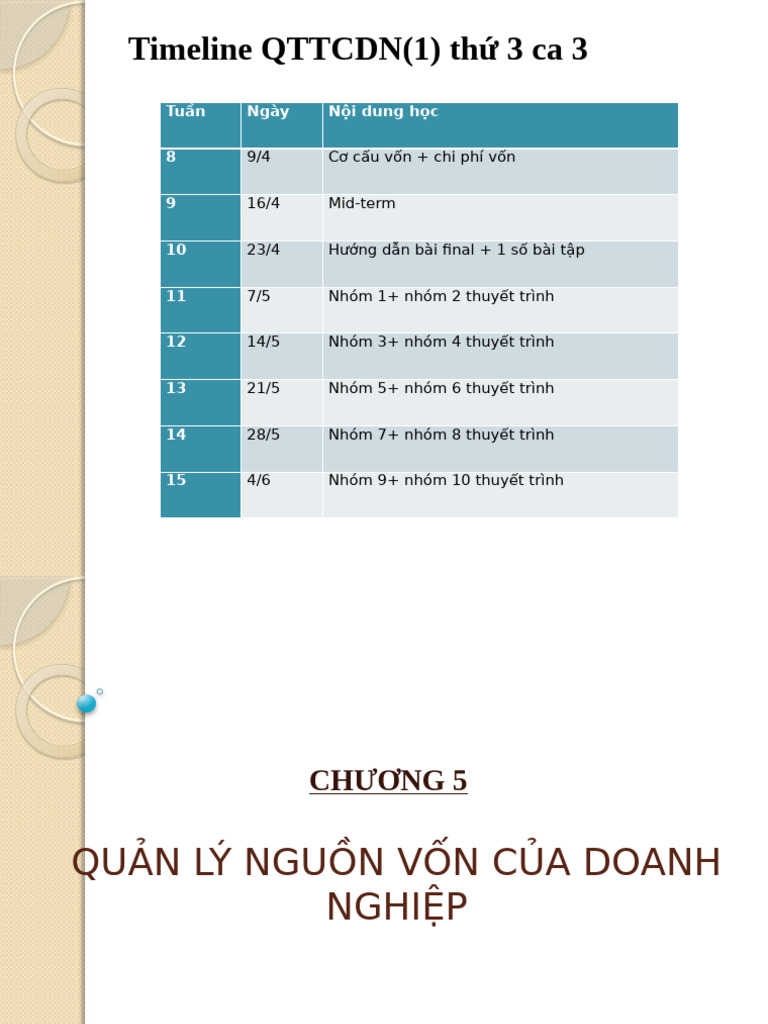 Chi phí vốn TCDN | PDF