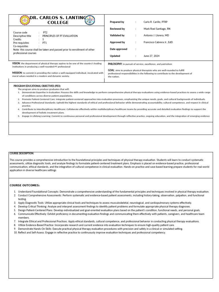 PT2 | PDF | Evidence Based Medicine | Physical Therapy