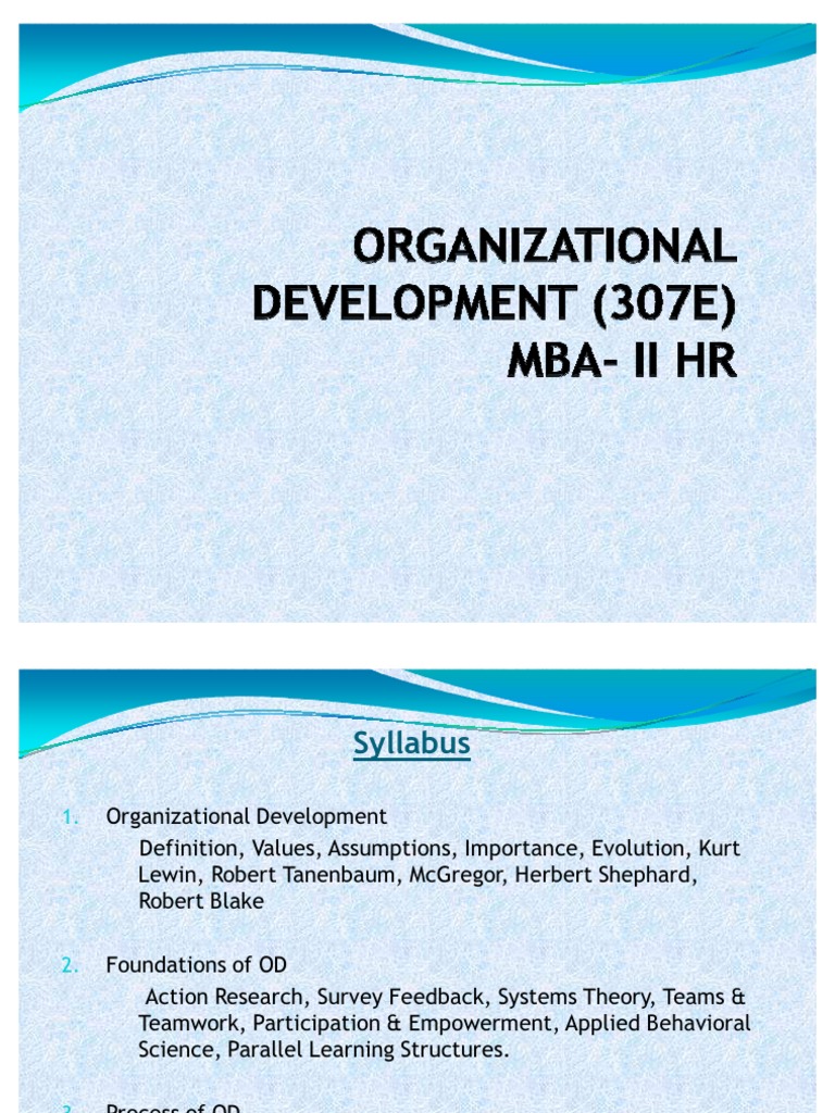 Organizational Development | PDF | Organization Development | Action ...