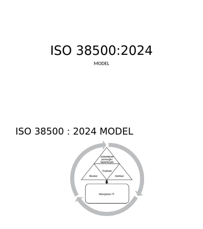 ISO 38500 Model | PDF