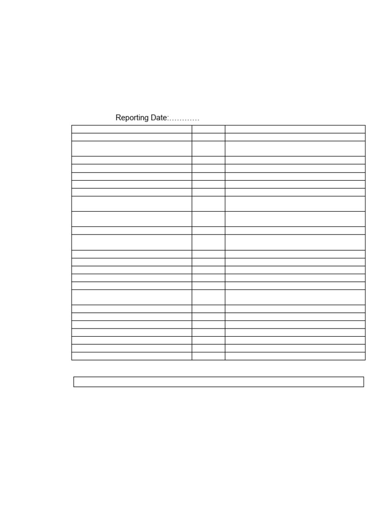 WEEKLY INSPECTION REPORT | PDF
