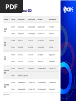Cips Exam Timetable | PDF