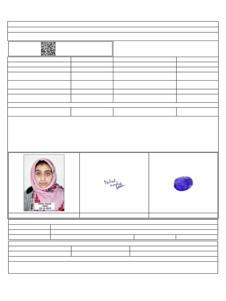 Confirmation Letter - NIHAL NAZIR WANI | PDF | Qualifications