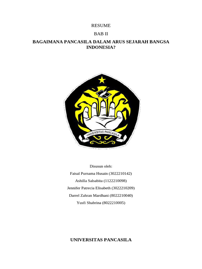 Revisi Resume Kelompok 2, Pancasila A24 | PDF