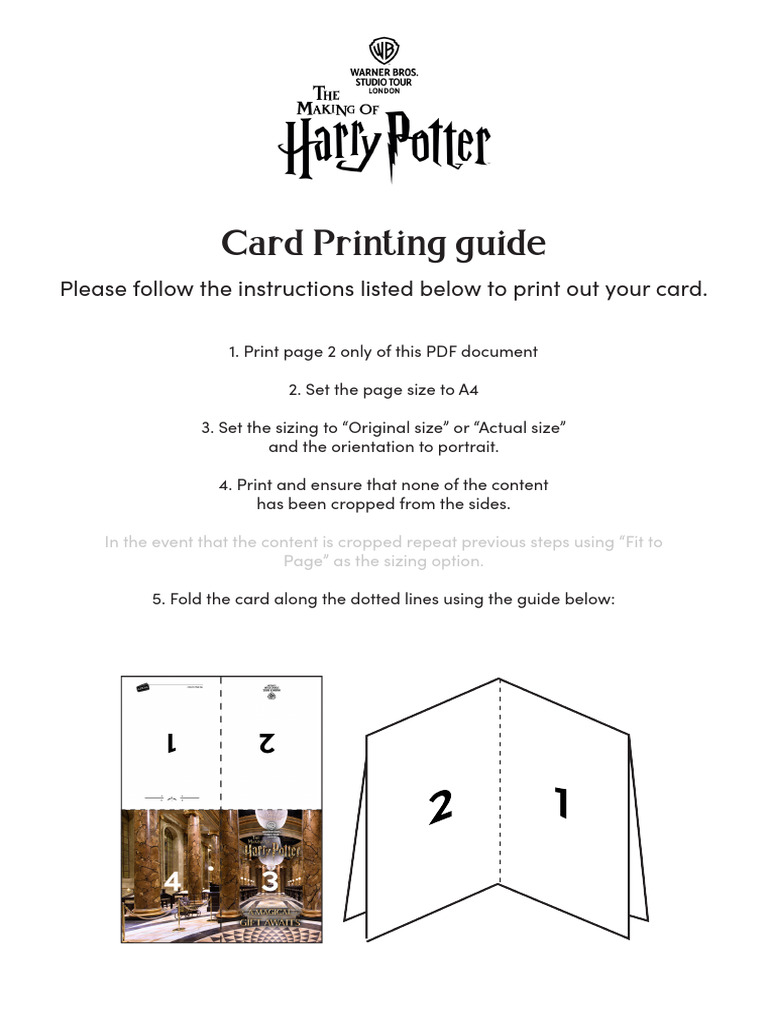 Printable Gift Cards 2024 Gringotts 1 | PDF