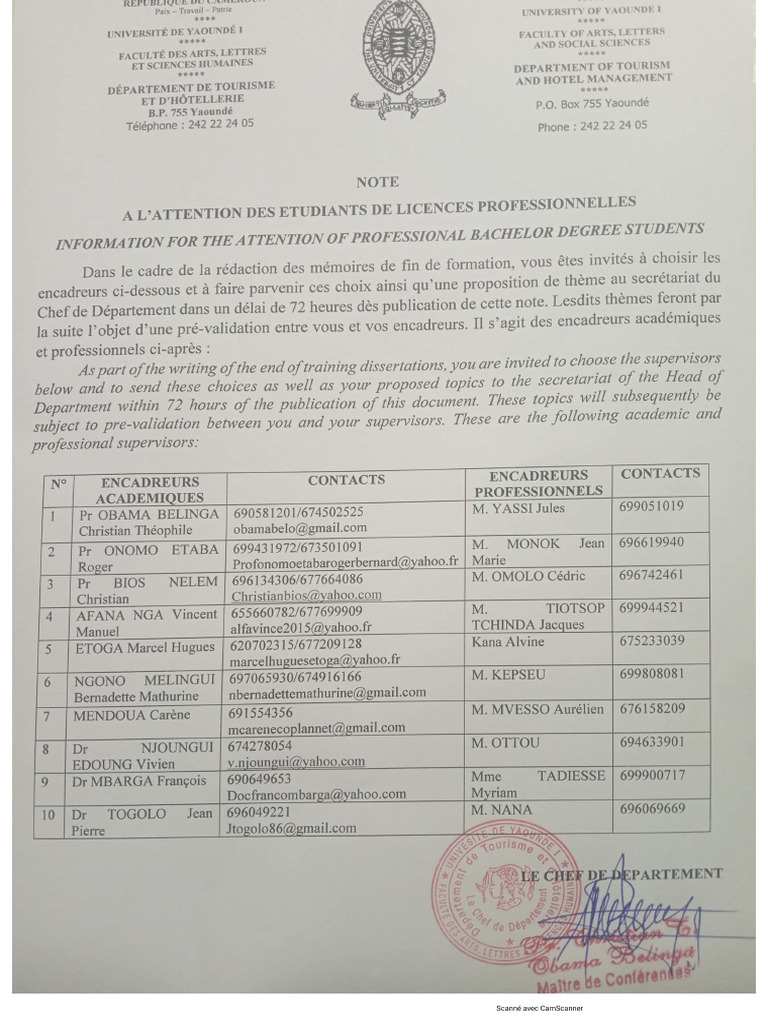 Note À L'attention Des Lipro 2025 Mémoires | PDF