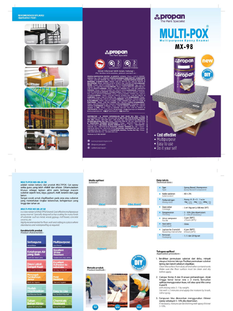 Brosur Multipox MX-98-2K SB-1 | PDF