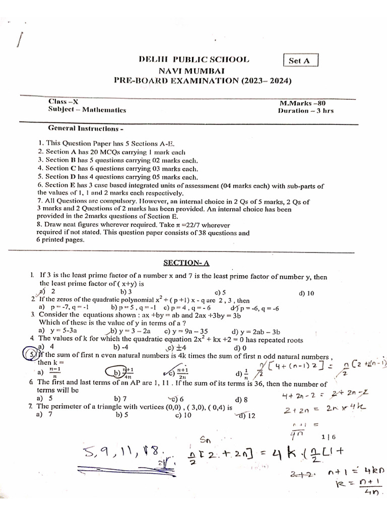 DPS Preboard 1 2023 2024 | PDF
