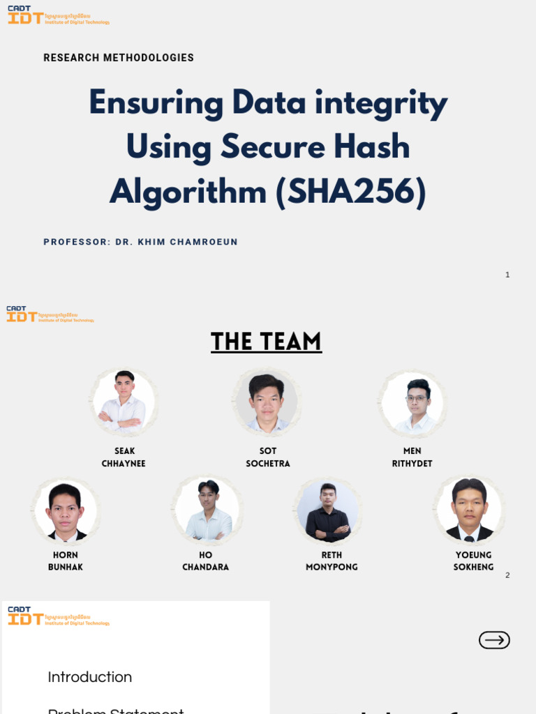 Data Integrity with SHA256 Hashing | PDF | Cryptography | Computer Science