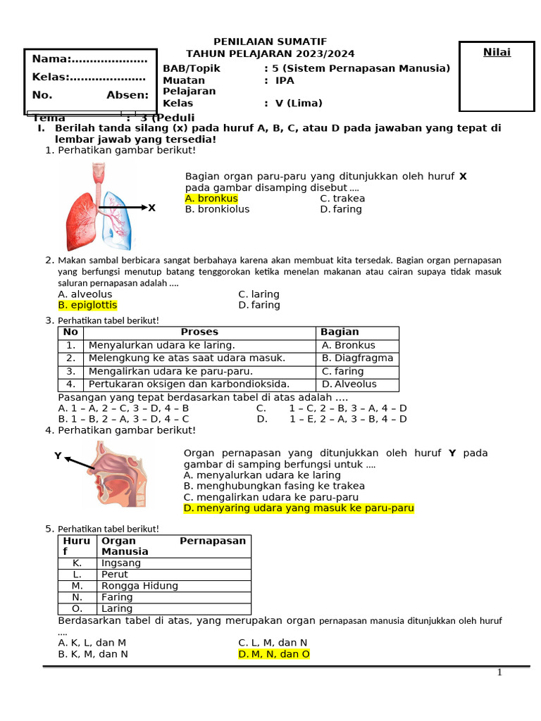 SOAL PH IPA BAB 5 | PDF