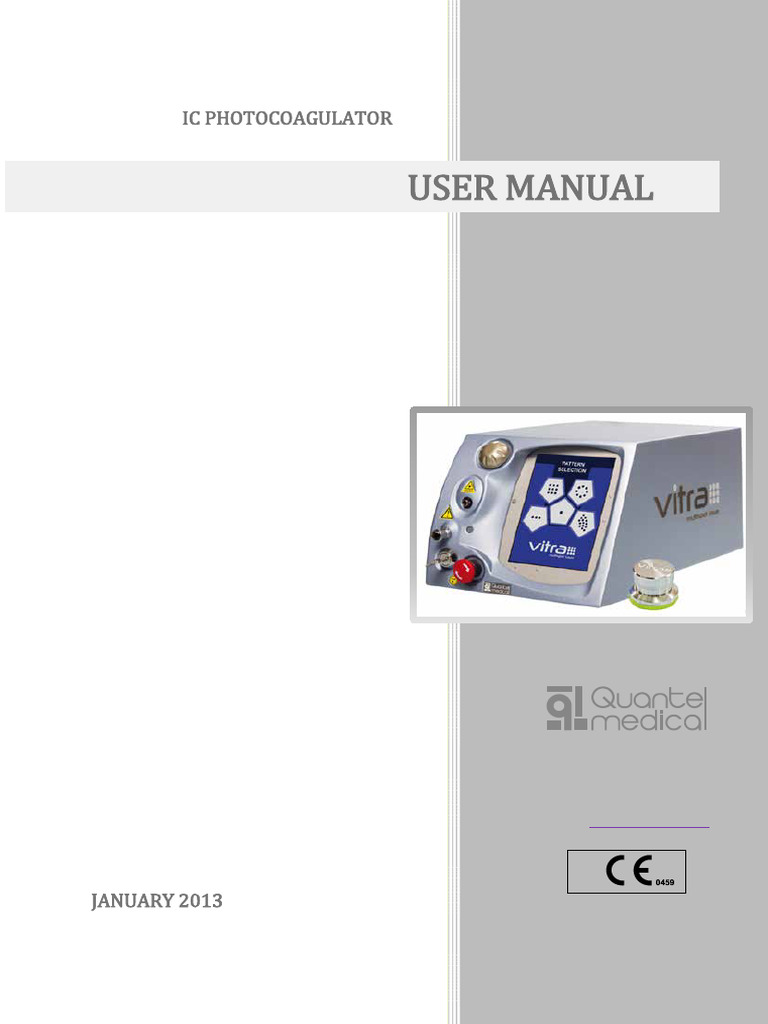 Quantel Vitra - User Manual | PDF | Optics