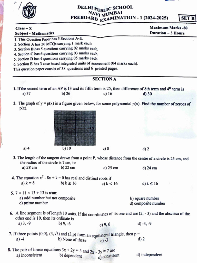 DPS bet paper for 6 | PDF | Circle | Elementary Mathematics