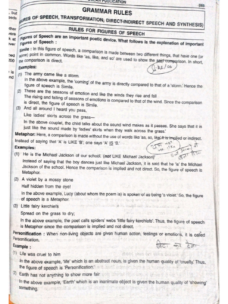 Figures of Speech (Grammar) | PDF