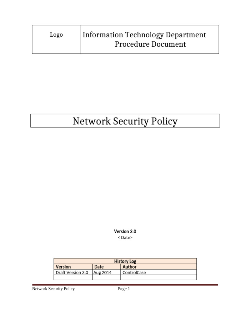 Network Security Policy Overview | PDF | Computer Network | Information Security