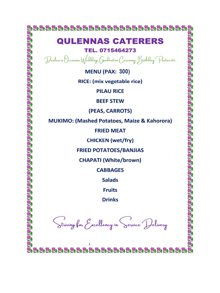 300 pax | PDF | Foods | Cuisine